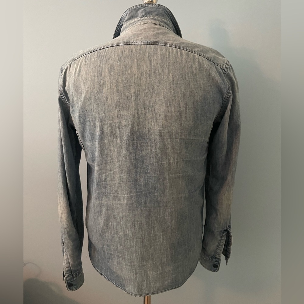 Rrl Western Chambray Button Down - Gem